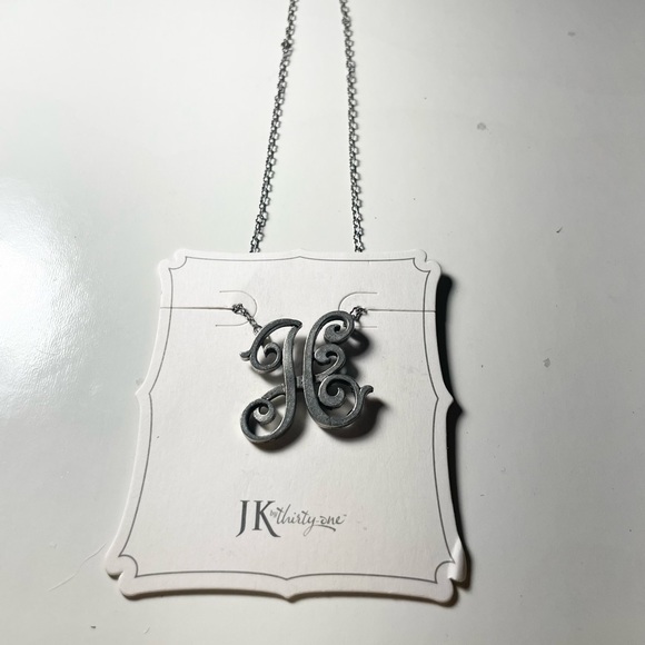 thirty-one | Jewelry | Jk Thirty One Silver Tone H For Hope Necklace ...